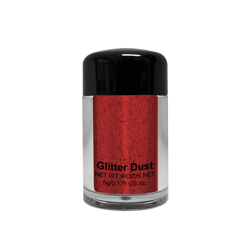 Buy GL14 Ruby Red Glitter Dust | Nature's Own Cosmetics · NOC Cosmetics CND